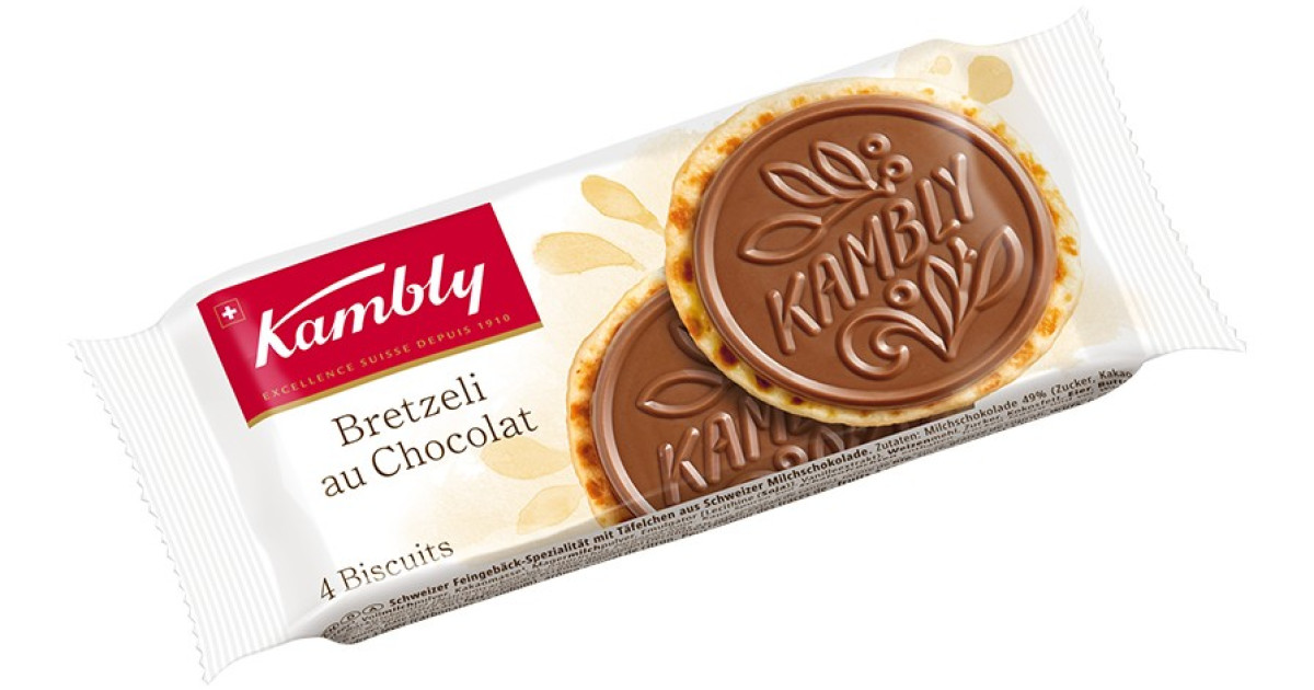 Kambly – Bretzeli au Chocolat Small Packets 24 x 33 g