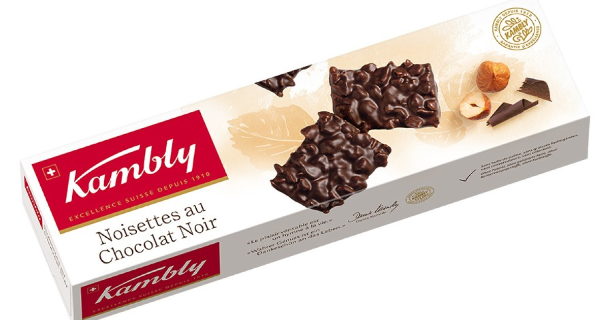 Kambly – Noisettes au Chocolat Noir 100 g